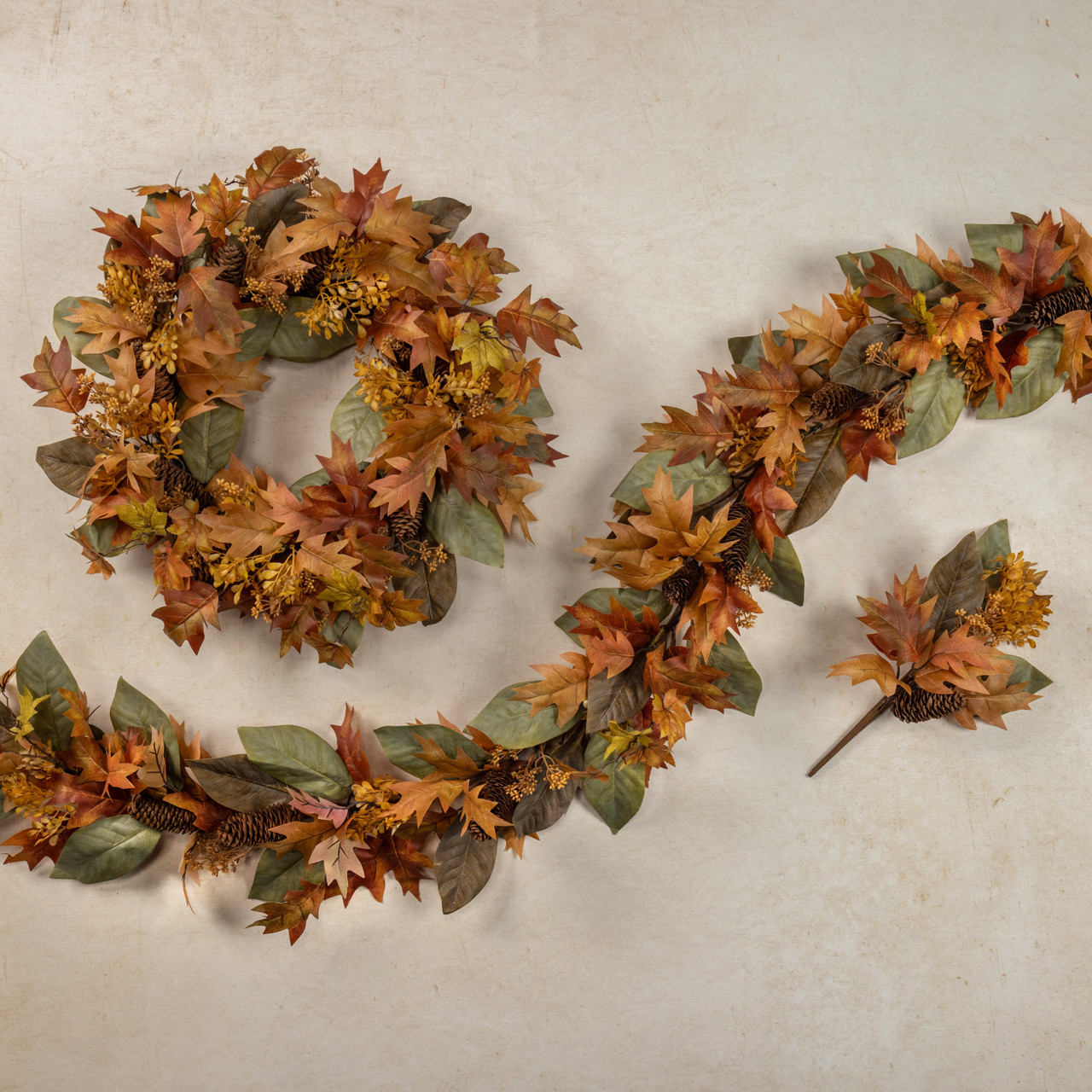 6' HARVEST MIXED LEAF GARLAND - Ragon House