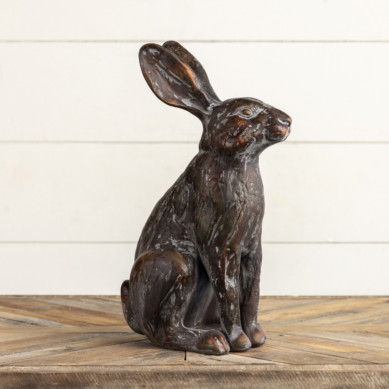 AGED BROWN SITTING RABBIT - Ragon House