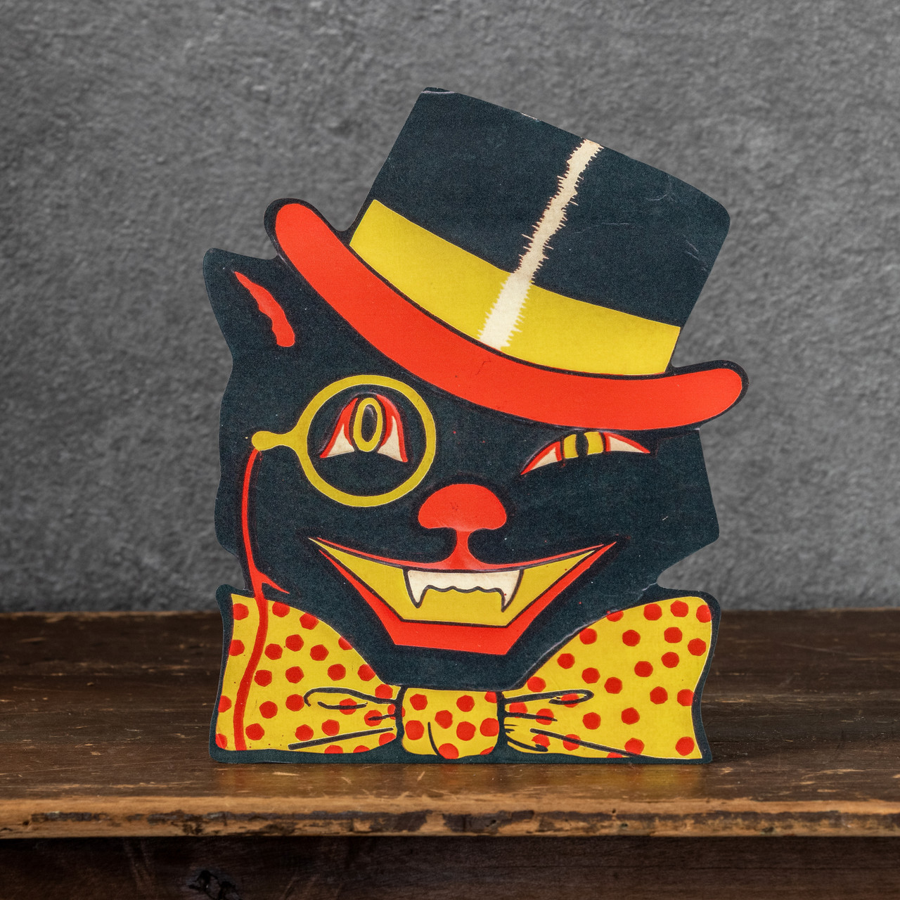 VINTAGE TOP HAT CAT DUMMY BOARD - Ragon House
