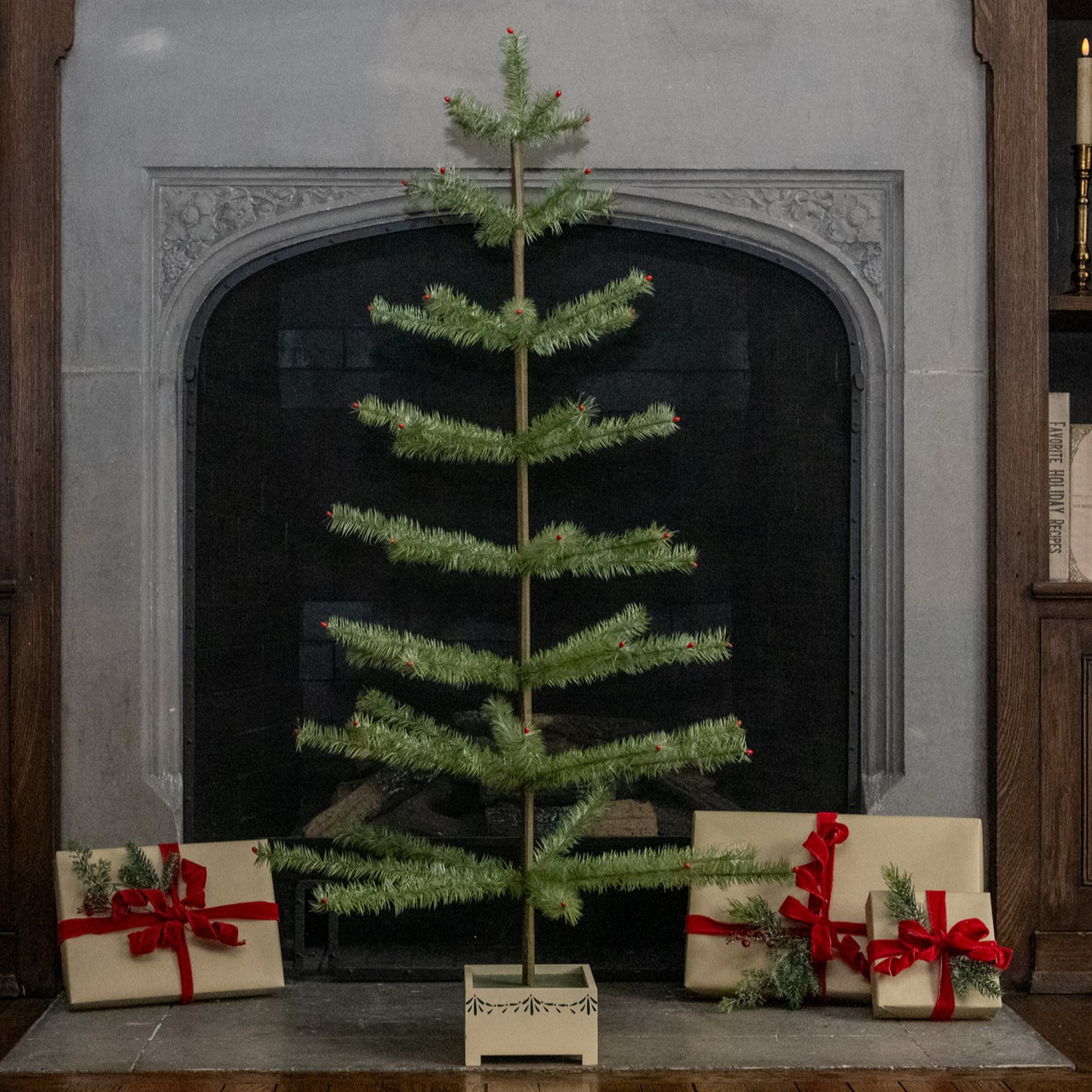 48" GREEN FEATHER TREE - Ragon House