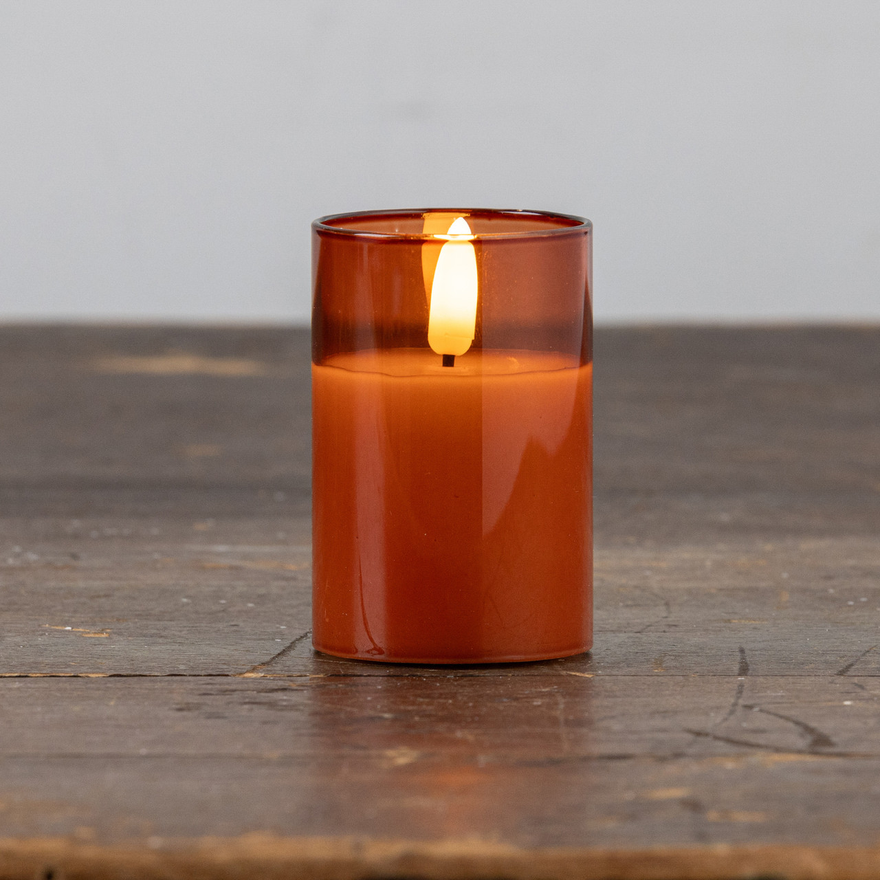 3" SIENNA GLASS 3D FLAME CANDLE - Ragon House
