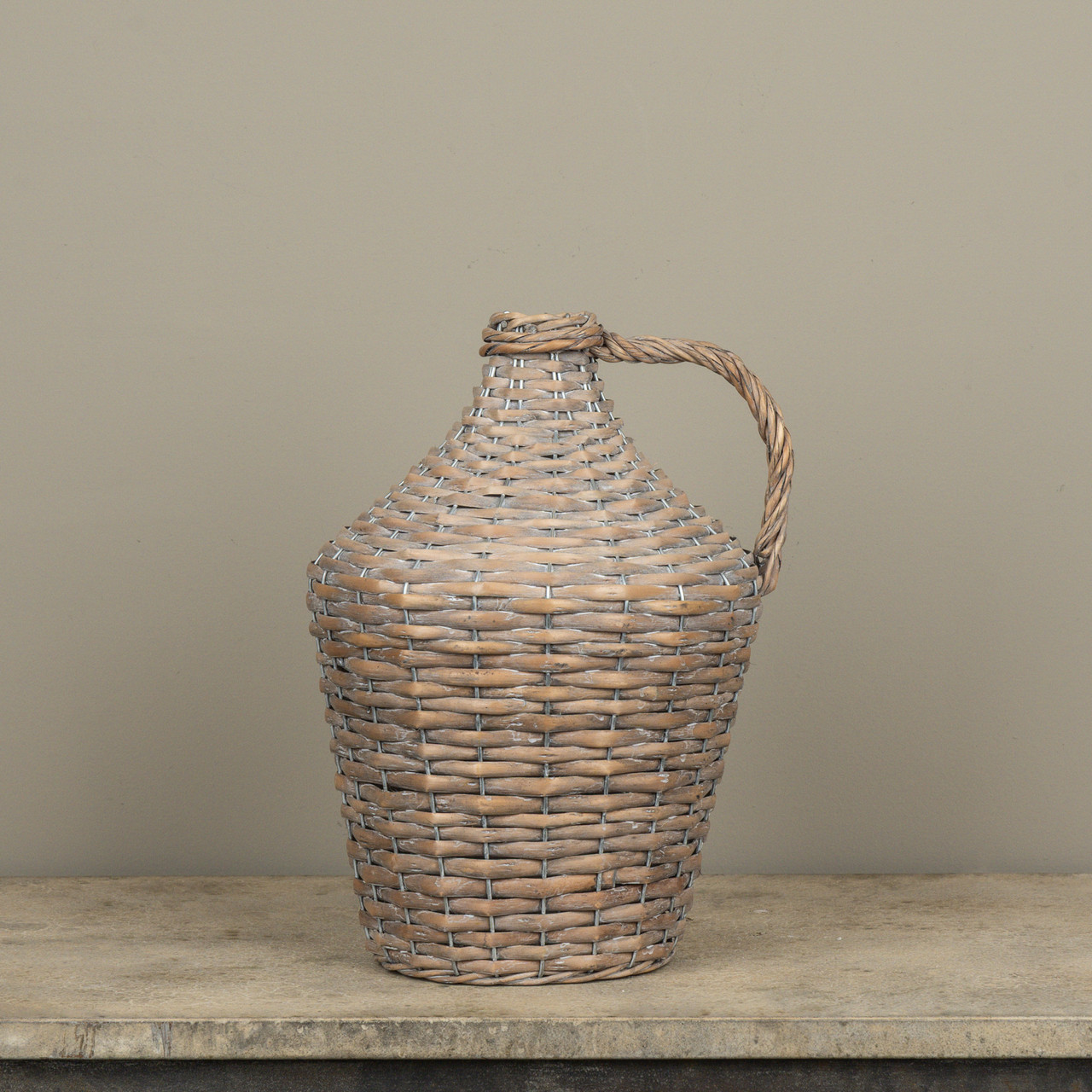 13.75" WOVEN JUG W/ HANDLE - Ragon House