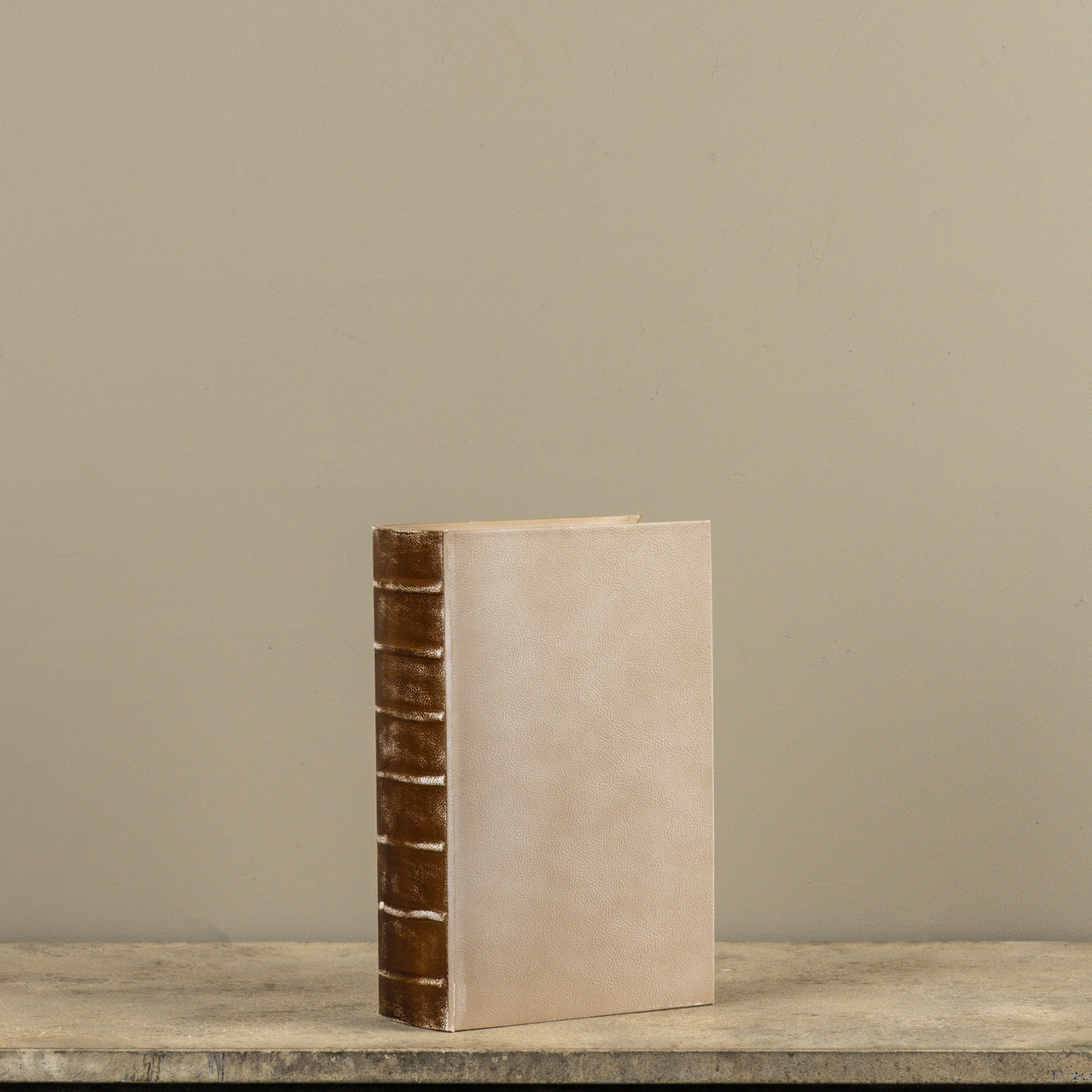 TAN VINTAGE BOOK BOX - Ragon House