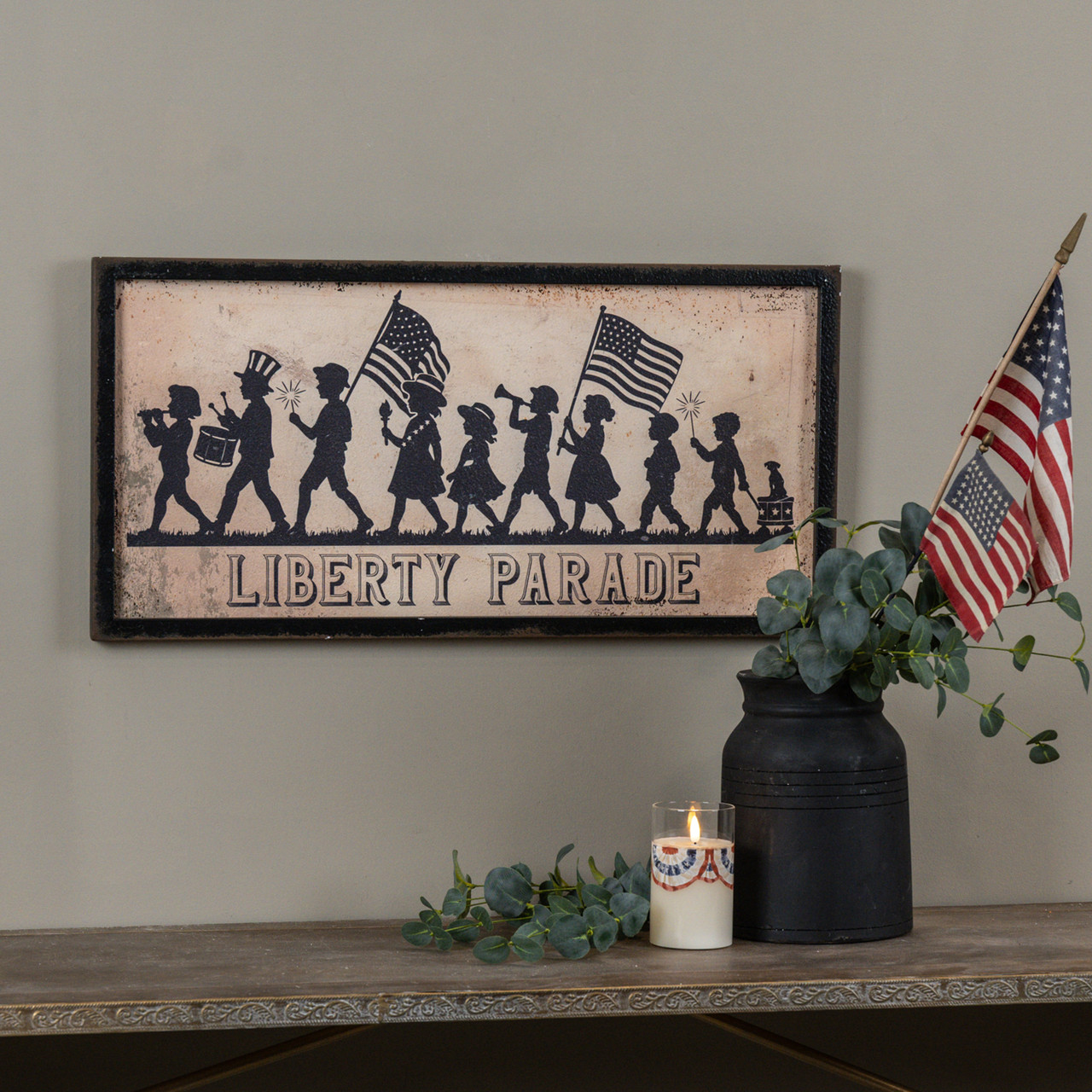 28" LIBERTY PARADE SILHOUETTE SIGN - Ragon House
