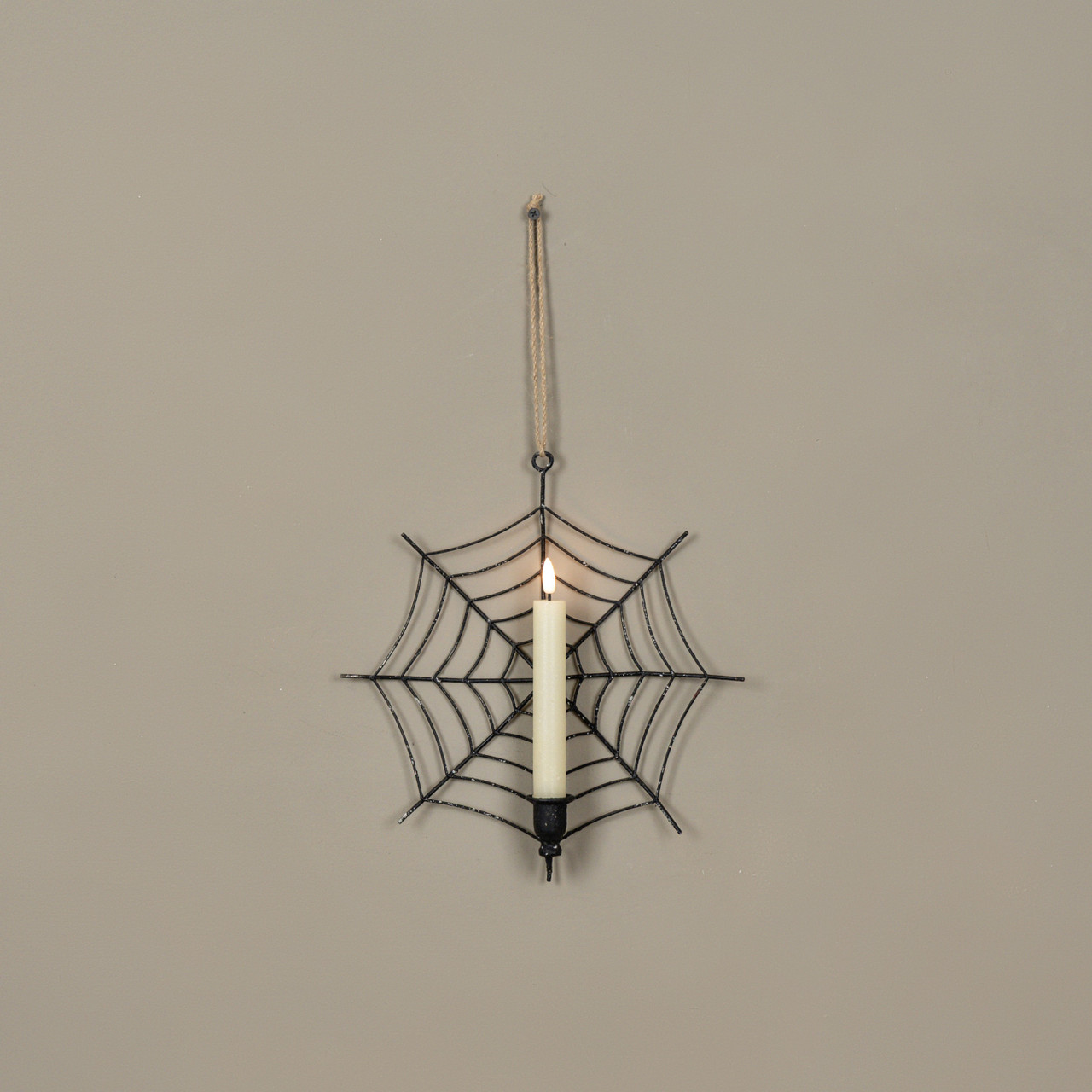 HANGING SPIDER WEB TAPER CANDLE HOLDER - Ragon House