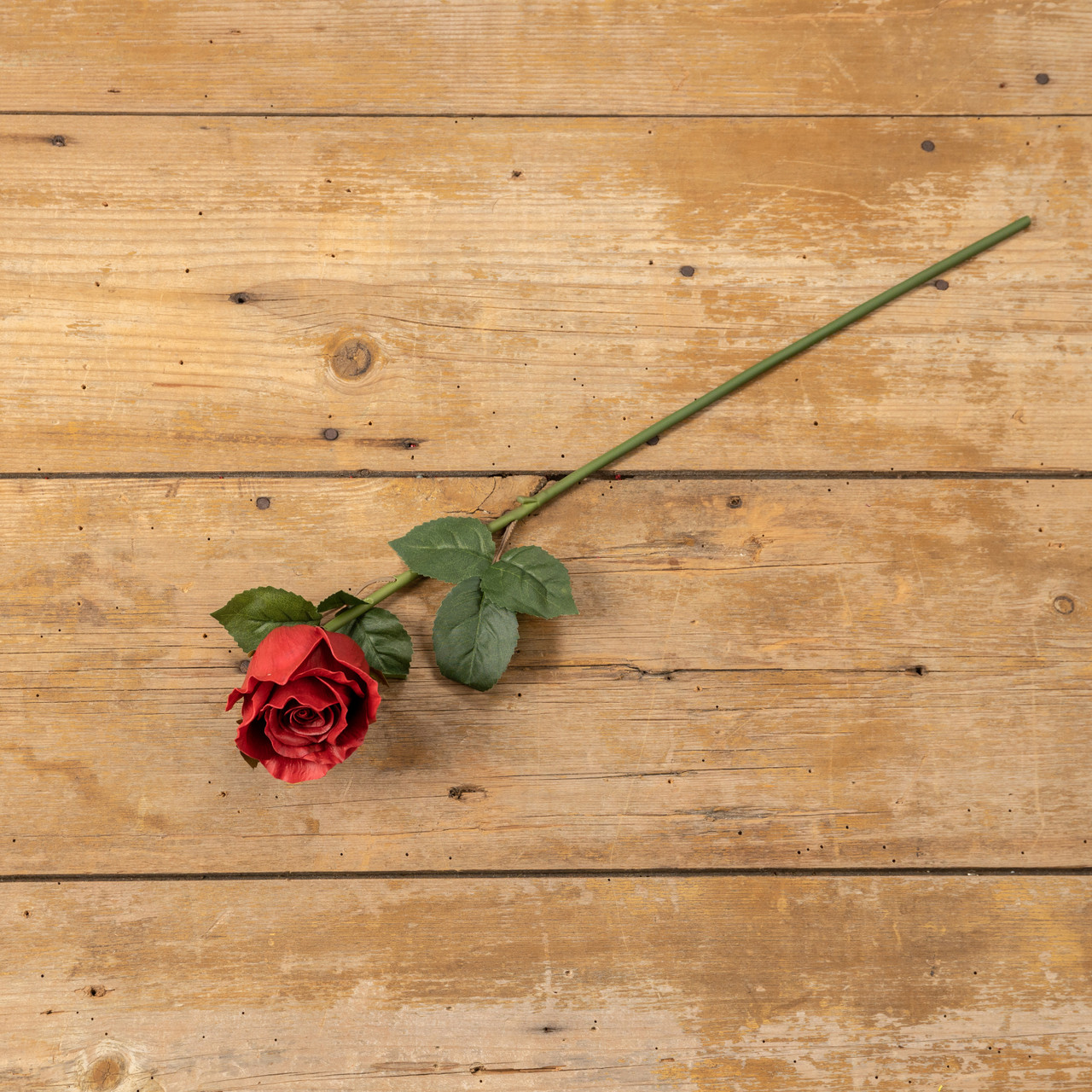 23" RED ROSE BUD STEM - Ragon House