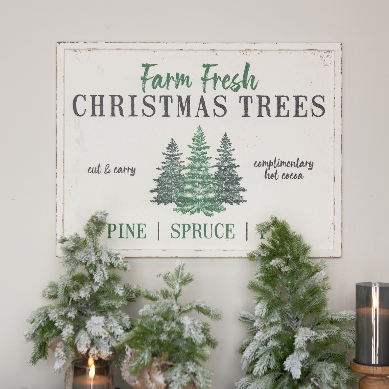 24" FARM FRESH CHRISTMAS TREE SIGN - Ragon House