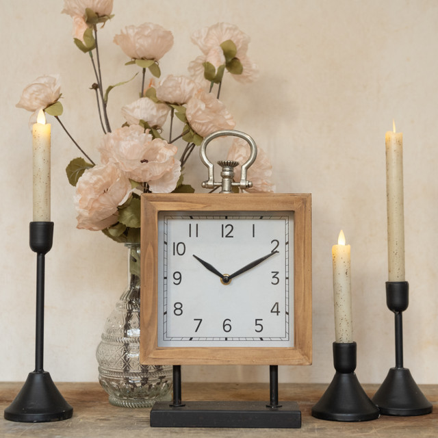 WOOD FRAME TABLETOP CLOCK - Ragon House