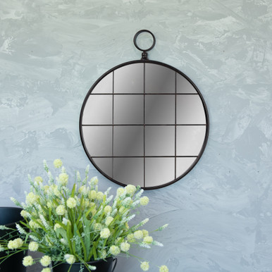 ROUND GRID MIRROR - Ragon House