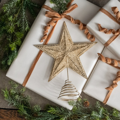 CREAM STAR TREE TOPPER - Ragon House