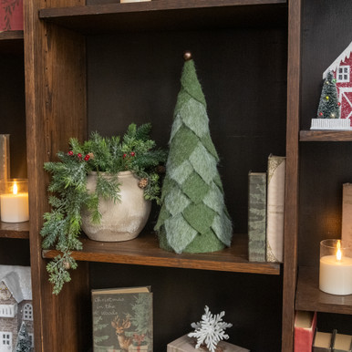 18" GREEN FELT TREE - Ragon House