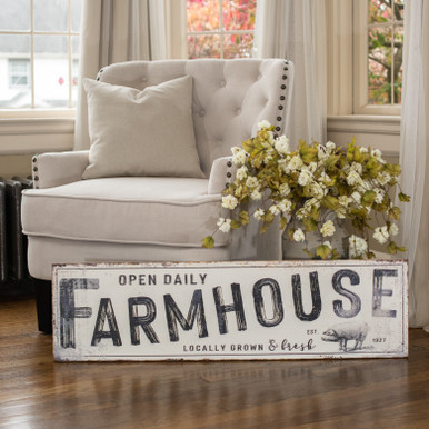 LOCALLY GROWN & FRESH SIGN - Ragon House