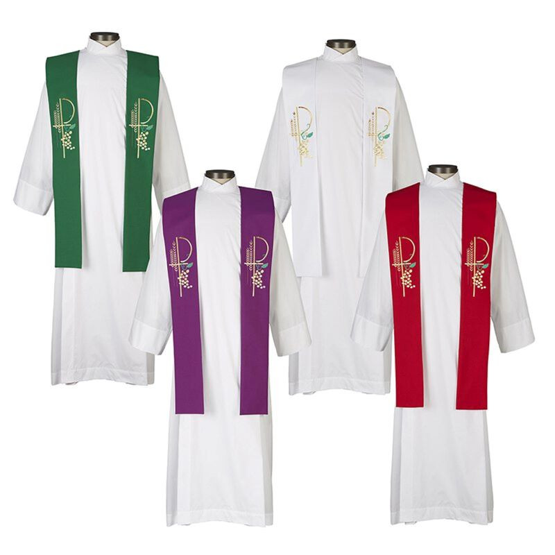Set of 4 Clergy Stoles - [Wholesale]Christian Brands Church Supply