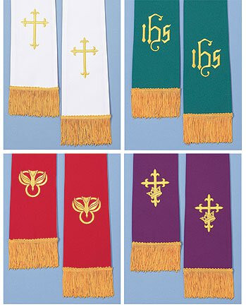 Set of 2 Reversible Stoles - [Wholesale]Christian Brands Church Supply