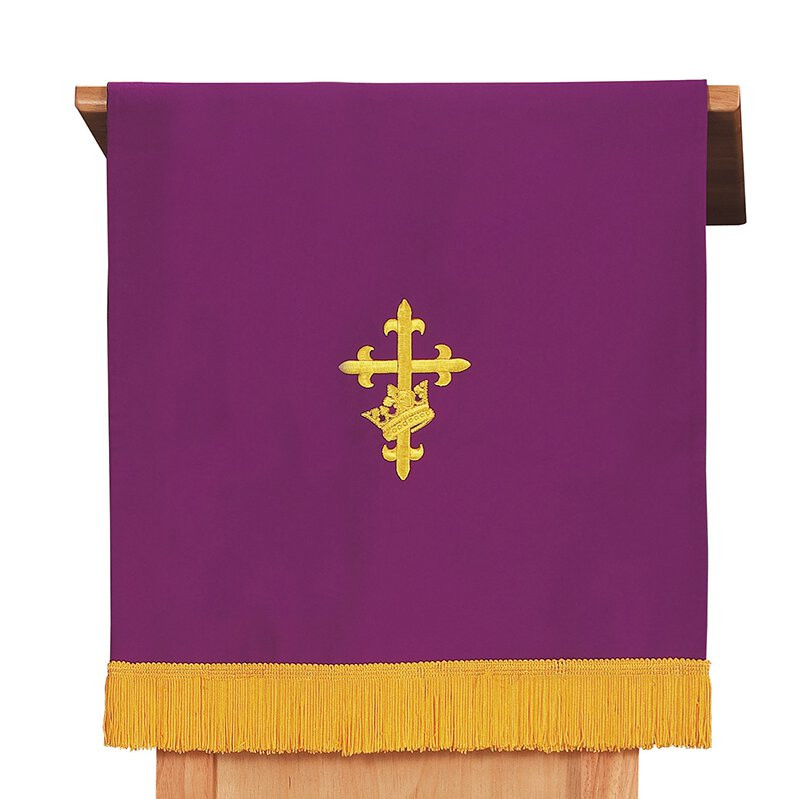 Purple/Green Pulpit Scarf with Fringe - [Wholesale]Christian Brands ...
