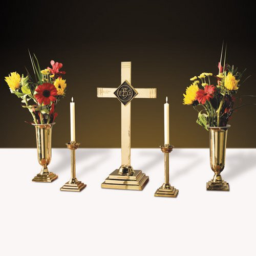 Altar Cross with IHS Emblem - [Wholesale]Christian Brands Church Supply