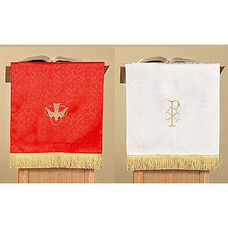 Jacquard Reversible Pulpit Scarf with Dove: Red/White - [Wholesale ...