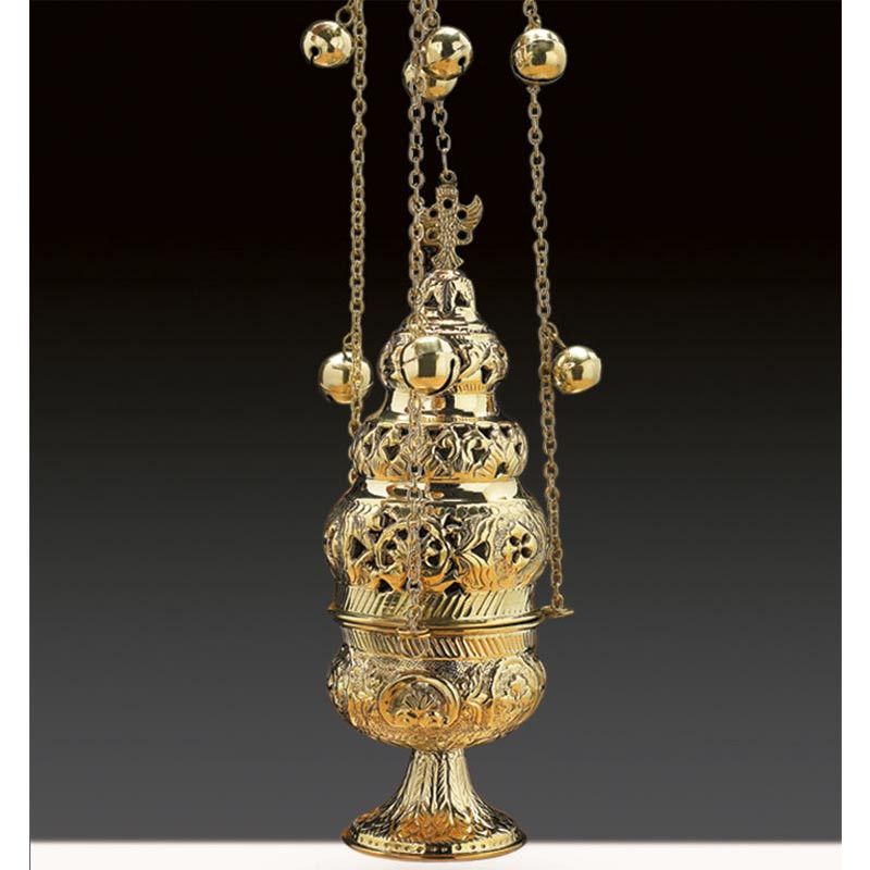 Ornate Censer with 12 Bells - [Wholesale]Christian Brands Church Supply
