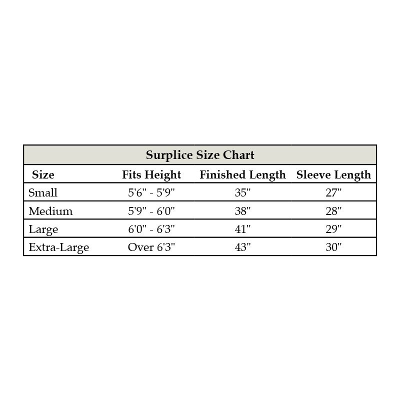 Latin Cross and IHS Lace Surplice - [Wholesale]Christian Brands Church ...