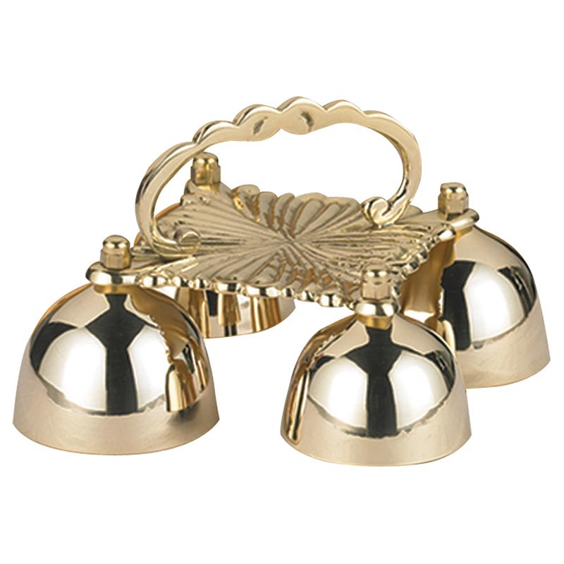 4 Cup Sacristy Bell with Handle - [Wholesale]Christian Brands Church Supply