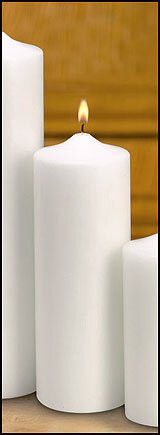 Plain Memorial Pillar Candle - [Wholesale]Christian Brands Church Supply