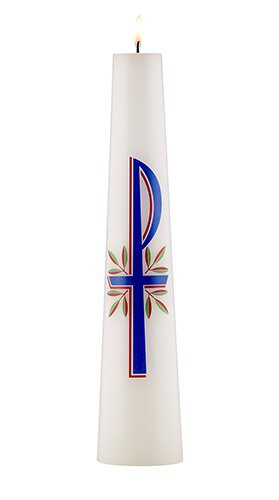 Christ Candle - Chi Rho - [Wholesale]Christian Brands Church Supply