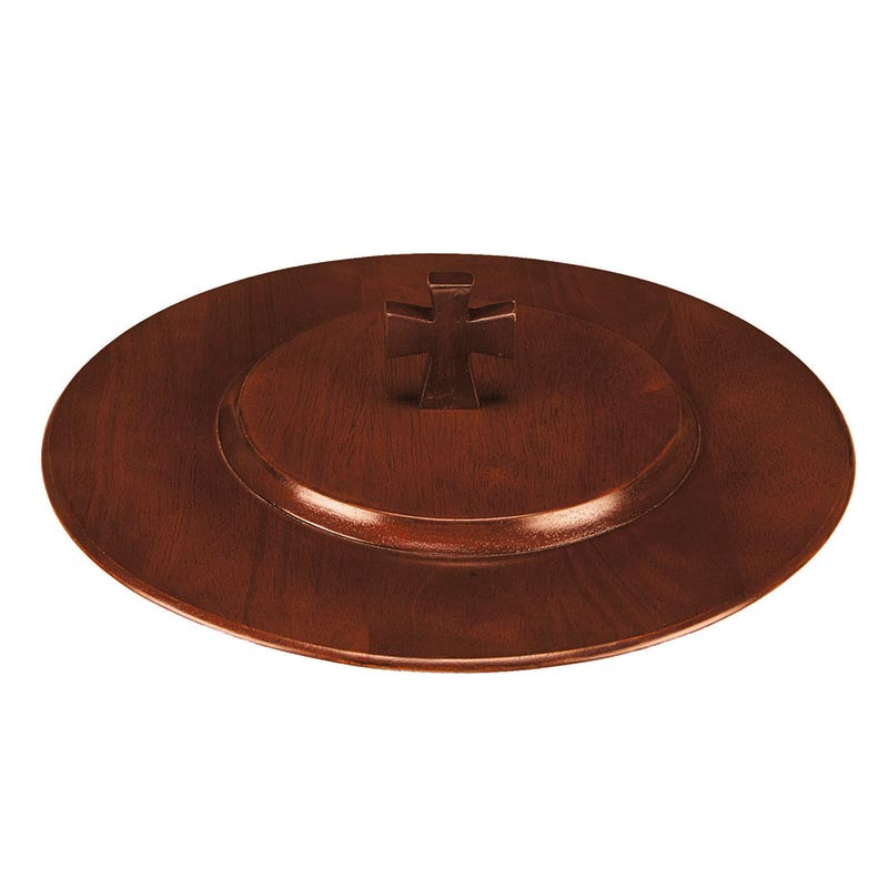 Walnut Stain Wood Communion Tray Lid - [Wholesale]Christian Brands ...