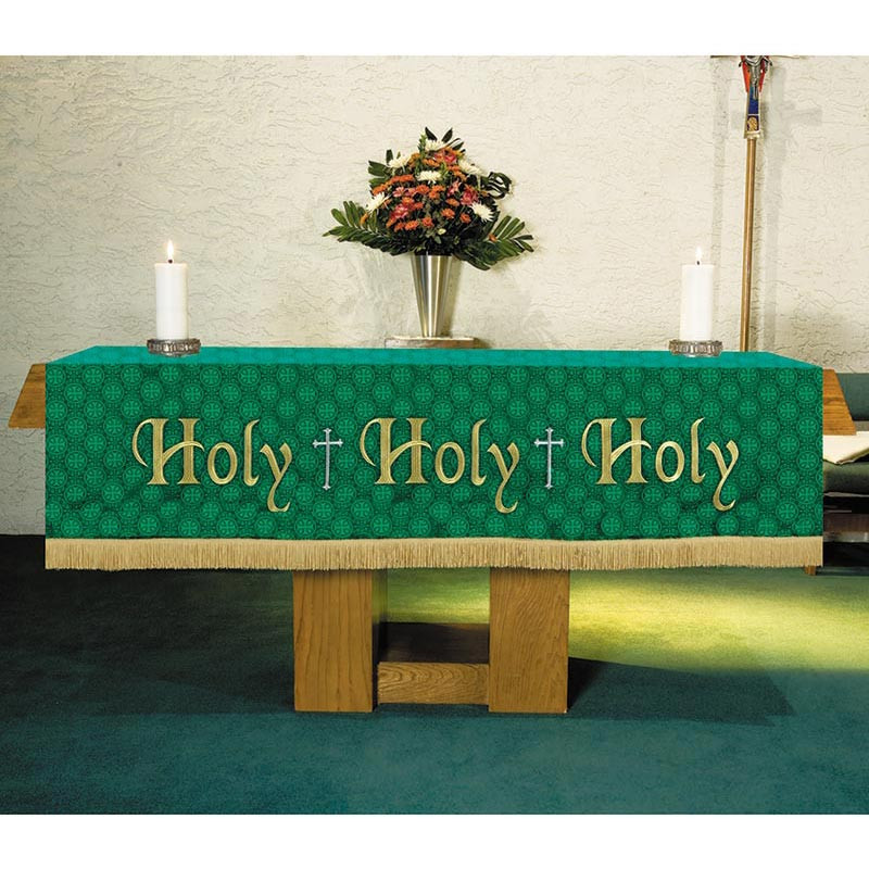 Three Piece Maltese Cross Jacquard Parament Set - Green - [Wholesale ...