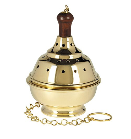 Round Single Chain Censer - [Wholesale]Christian Brands Church Supply