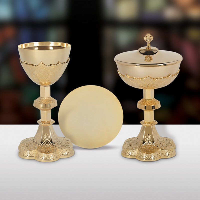 Vine Embossed Ciborium with Cover - [Wholesale]Christian Brands Church ...