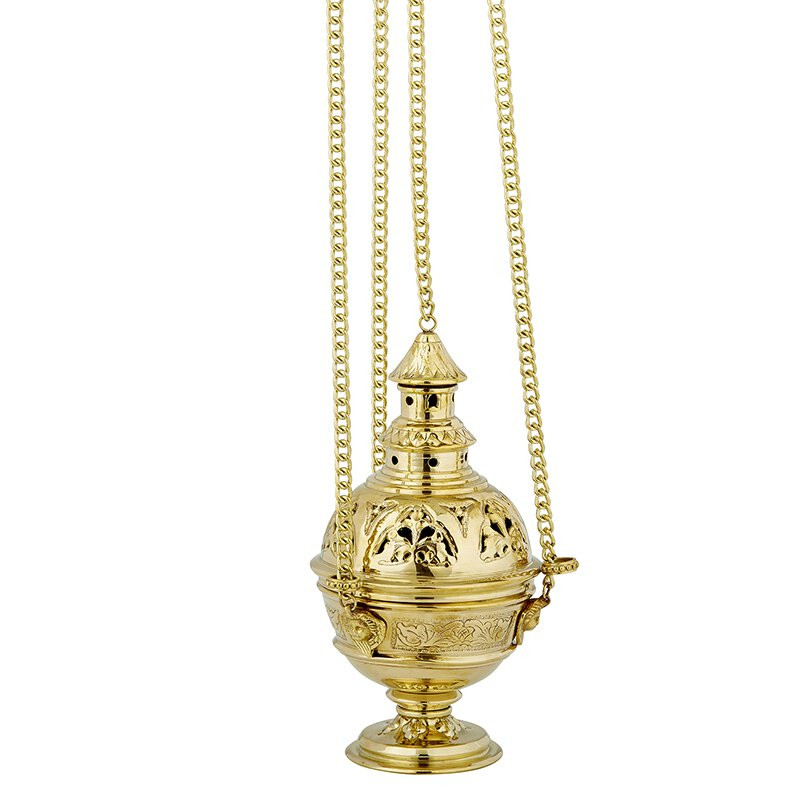 Ornate Triple Chain Censer - [Wholesale]Christian Brands Church Supply