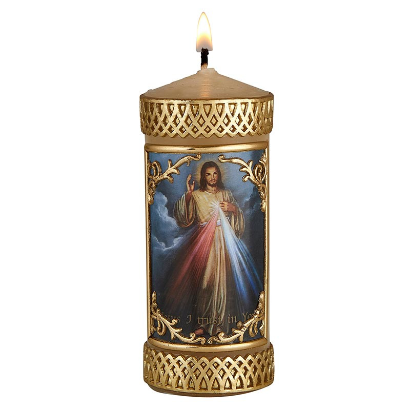 Divine Mercy Devotional Candle - [Wholesale]Christian Brands Church Supply