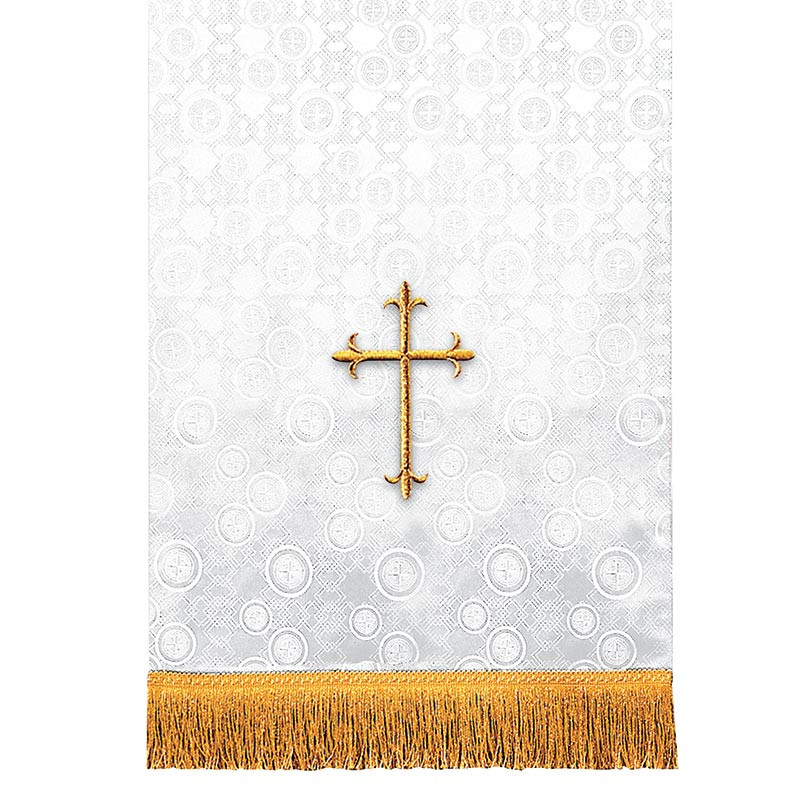 Millenova Pulpit Scarf - White - [Wholesale]Christian Brands Church Supply