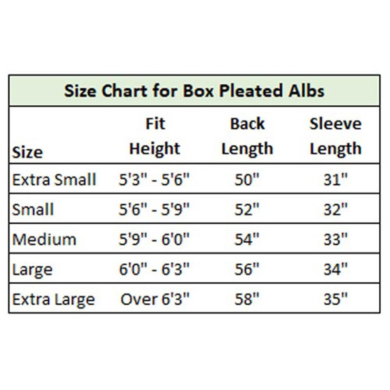 Budded Cross Lace Edging Box Pleated Alb - [Wholesale]Christian Brands ...