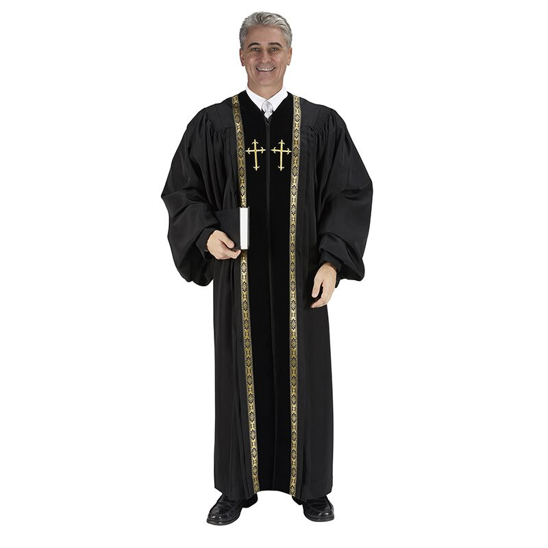 Wesley Collection Peachskin Pulpit Robe - [Wholesale]Christian Brands ...
