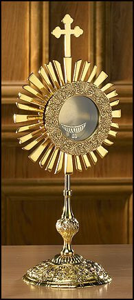 Budded Cross Monstrance with Removable Luna - Christian Brands Church ...