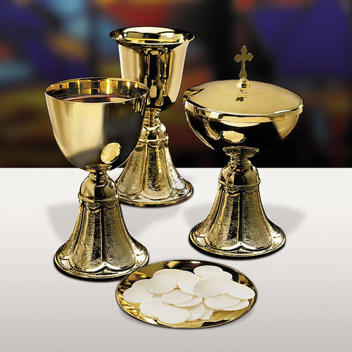 Chalice, Paten, Ciborium, & Common Cup Set - [Wholesale]Christian ...