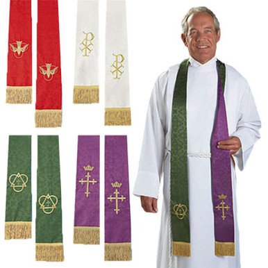 Set of 2 Jacquard Reversible Stoles - [Wholesale]Christian Brands ...