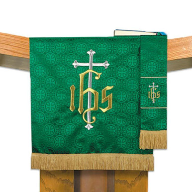 Maltese Jacquard Pulpit Scarf: Green - [Wholesale]Christian Brands ...