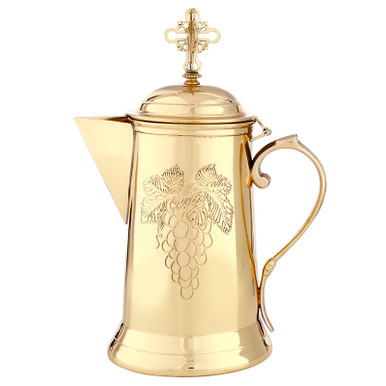 Flagon with Grape Design - [Wholesale]Christian Brands Church Supply