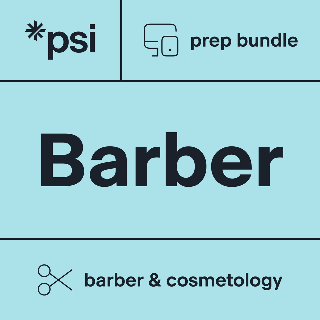 Barber Theory Exam Bundle - PSI Test Prep - 800+ Items