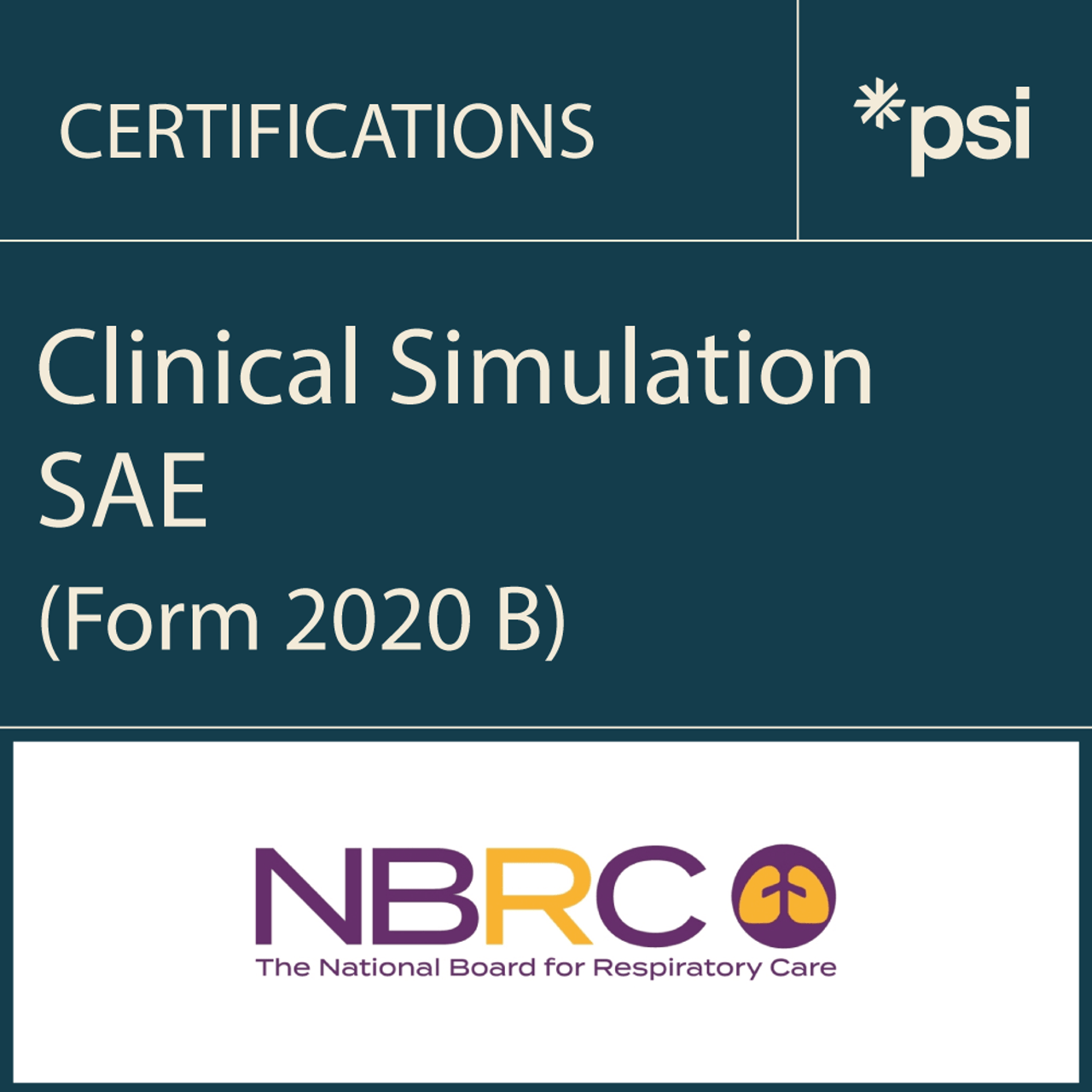 Clinical Simulation SAE (Form 2020 B) - PSI Online Store