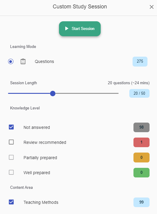 Instructor Theory Study Pack - PSI Test Prep - 275 items - PSI Online Store