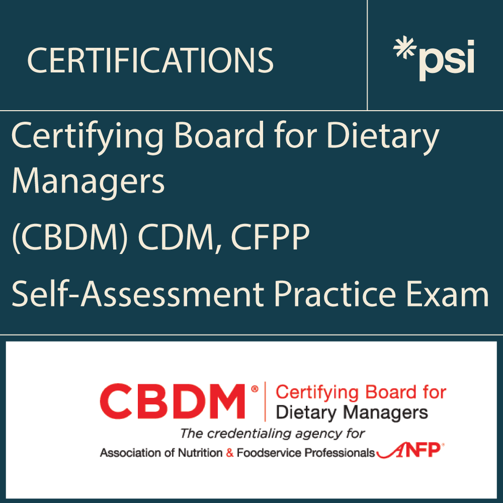 Voucher - Certifying Board for Dietary Managers (CBDM) CDM, CFPP Self ...