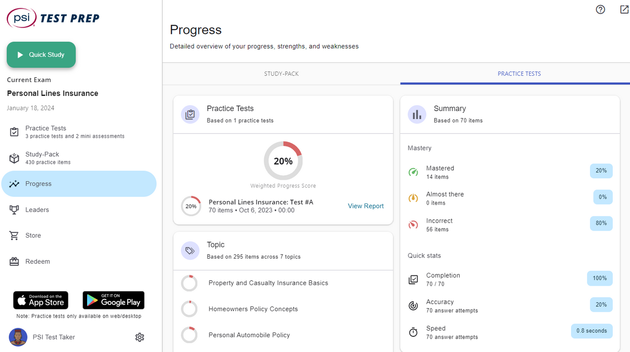 Personal Lines Insurance Exam Bundle - PSI Test Prep - 700+ Items