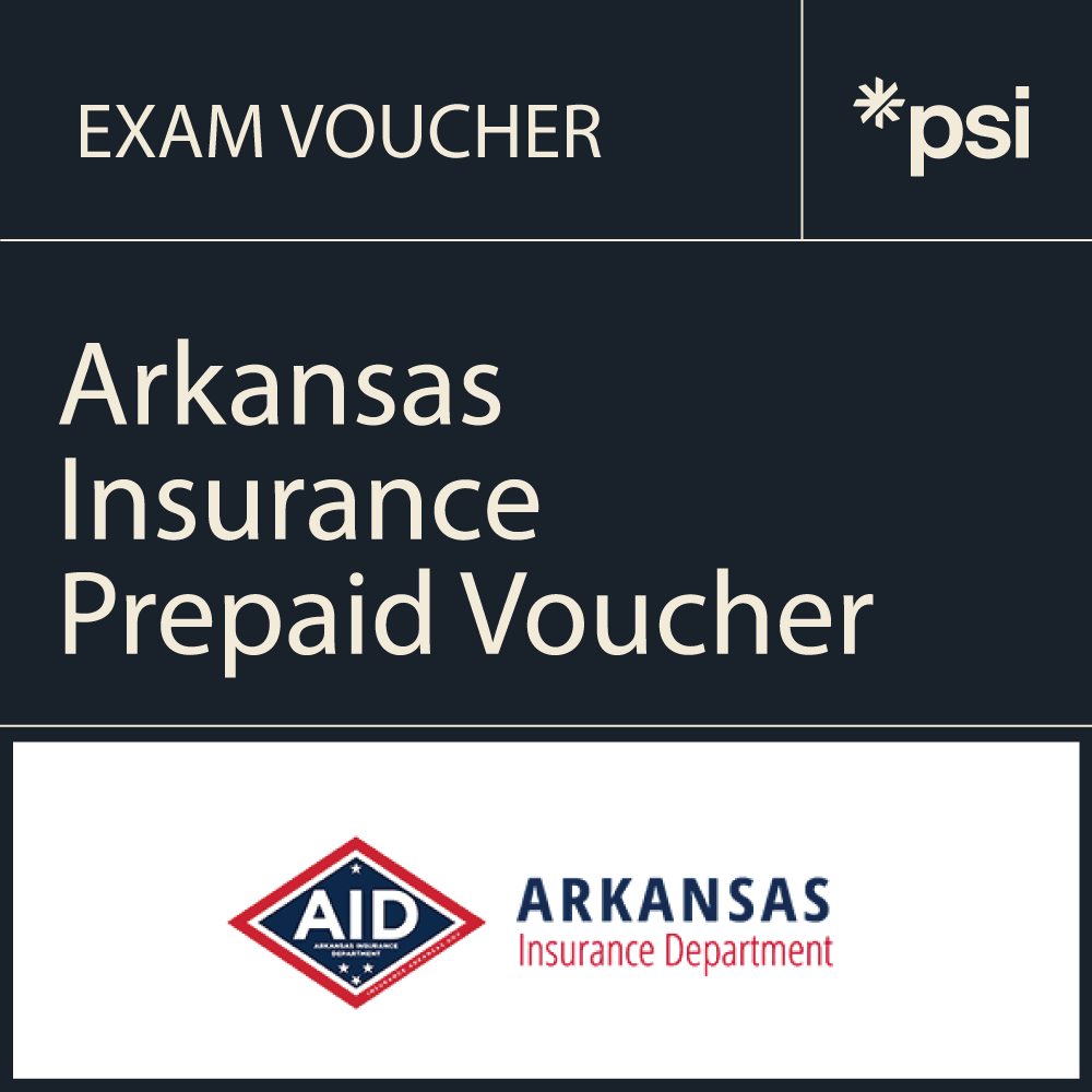 AR Insurance Prepaid Exam Vouchers - PSI Online Store