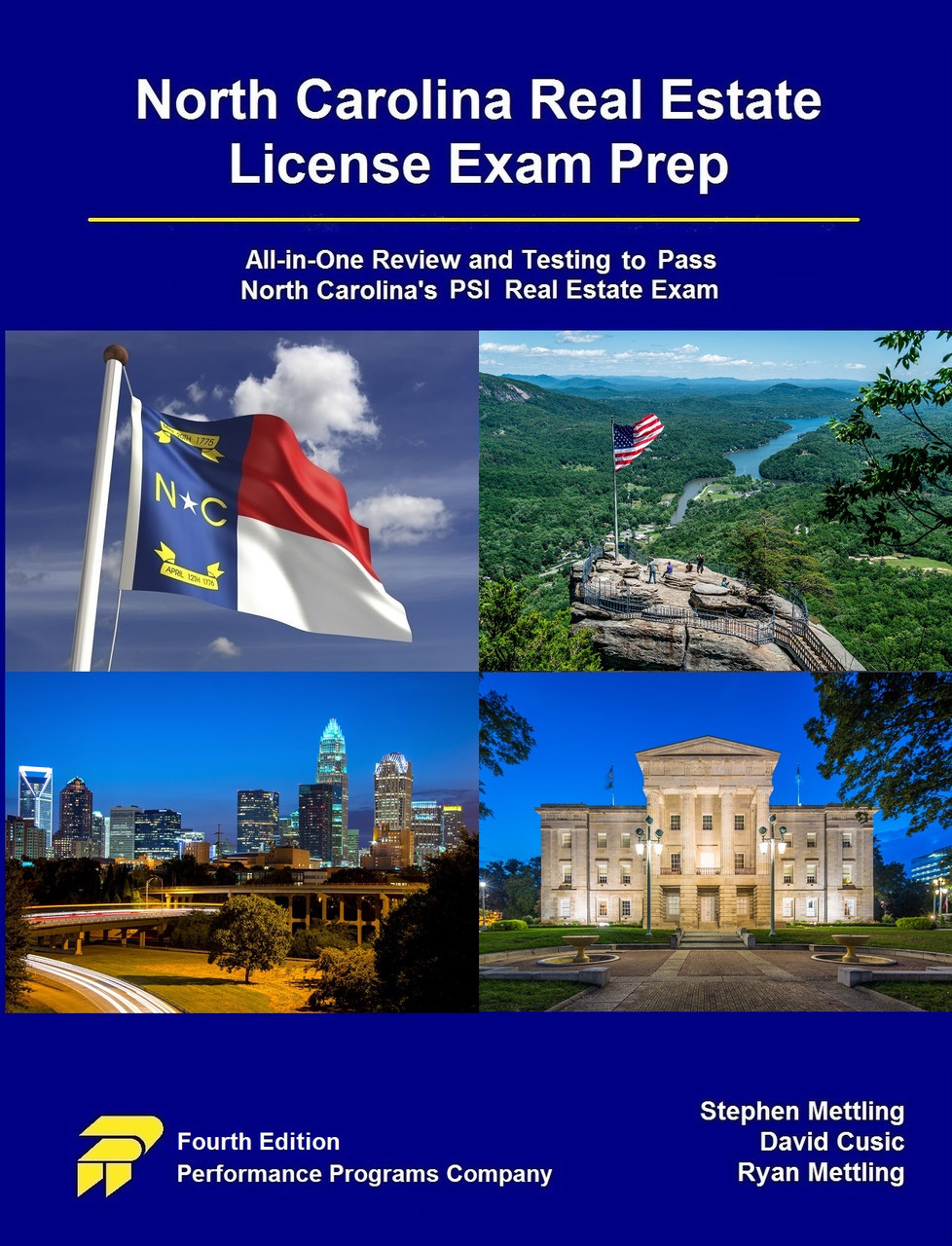 North Carolina Real Estate License Exam Prep - 4TH Edition - PSI Online ...