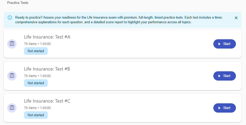 Life Insurance Practice Test 3-Pack (Spanish) with 210 Total Questions ...