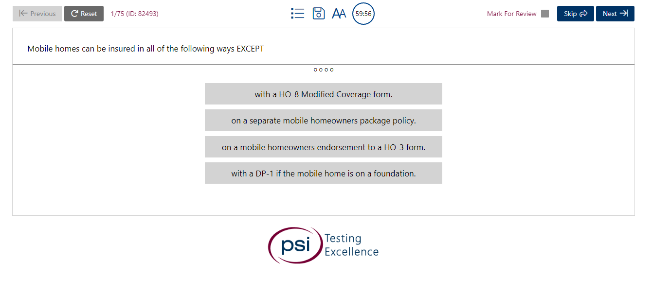Casualty Insurance Adjuster Practice Test - PSI Online Store