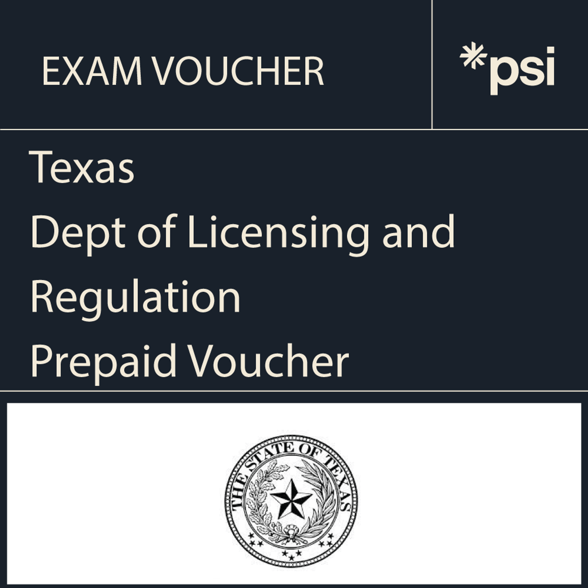TX Dept of Licensing and Regulation Exam Vouchers